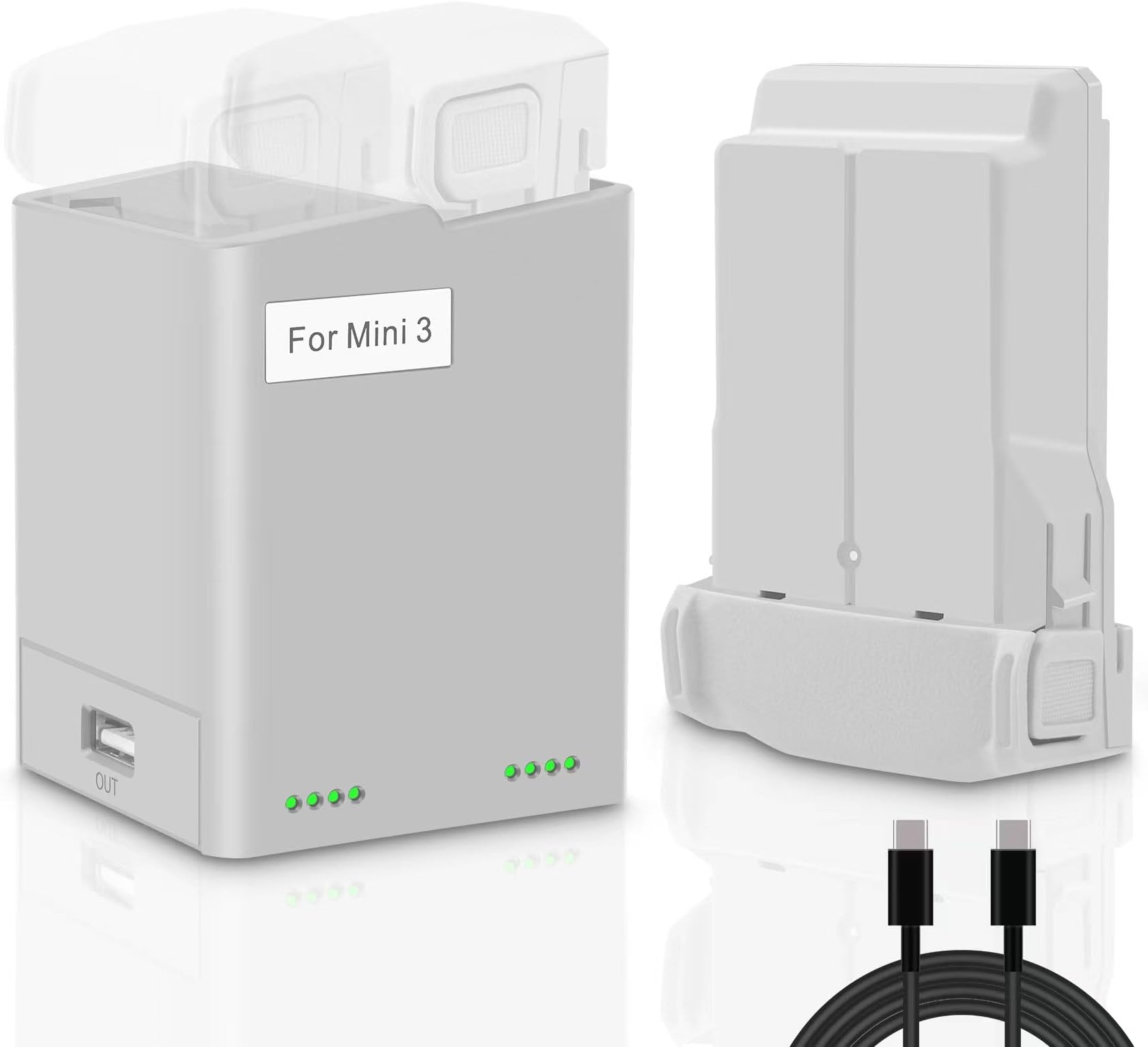 Amazon.com: COOLSHOW Intelligent Flight Mini 3 Pro Battery 1 Pack ...