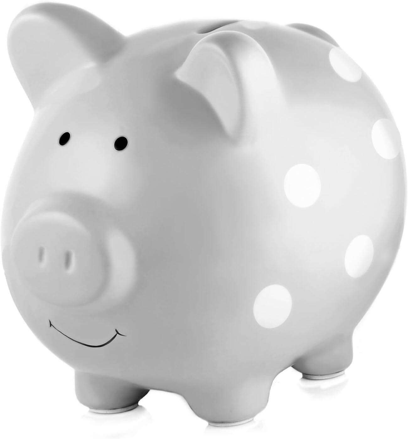 Pearhead Large Piggy Bank, Ceramic Money Bank For Kids, Baby Keepsake ...