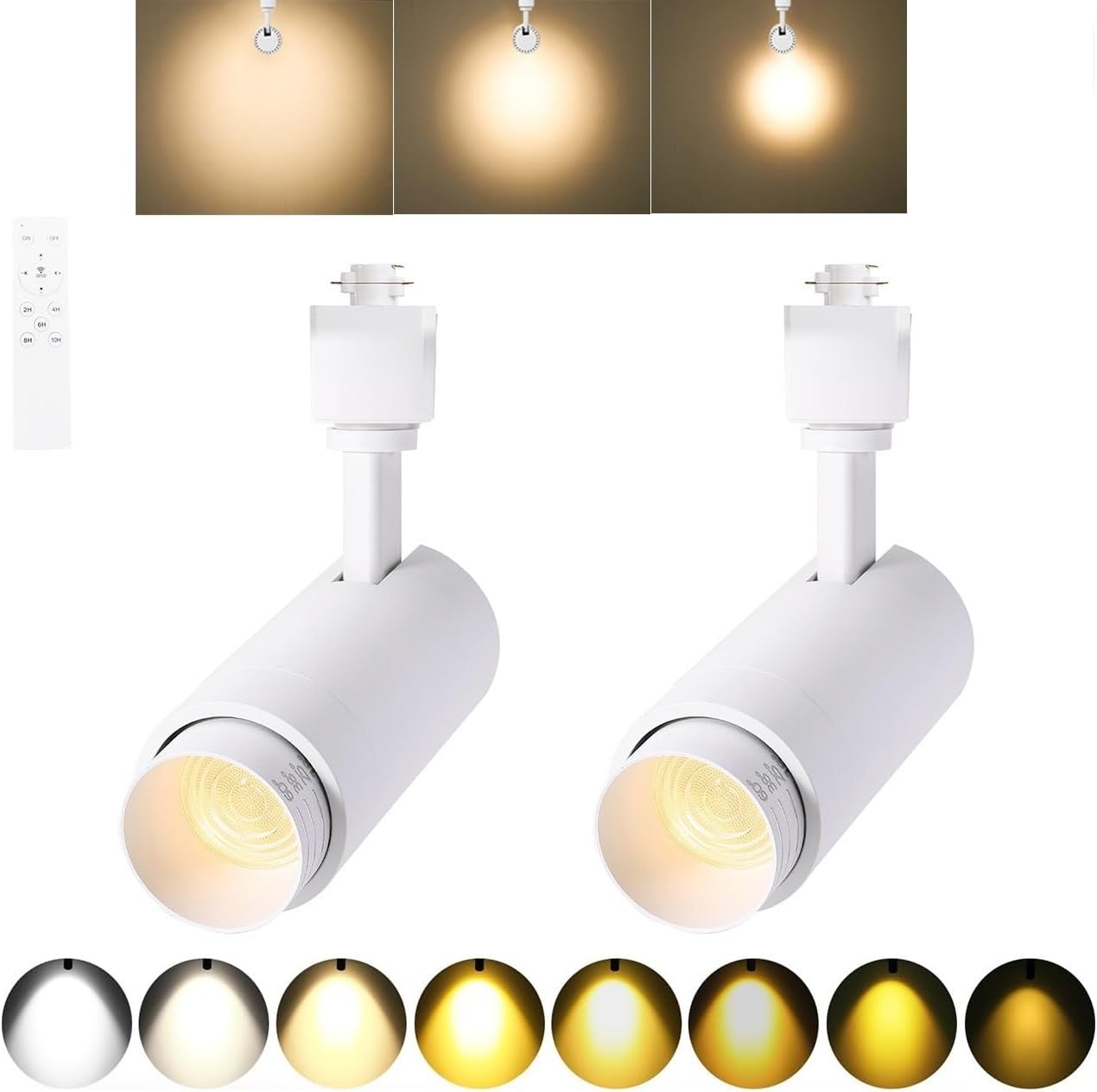 EAGLOD Zoomable 10W Track Light Heads,H Track Lighting Head with Remote ...