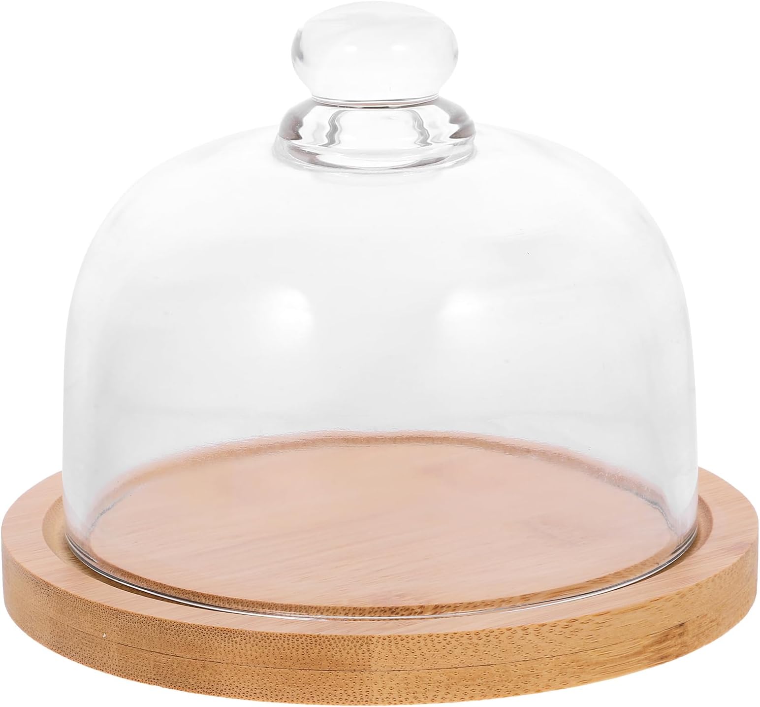 Amazon.com | MyGift 7.5 Inch Small Clear Glass Dessert/Cheese Cloche ...