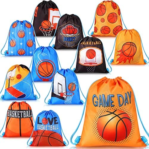 Amazon.com | Eccliy 24 Pcs Basketball Drawstring Bag Sports Gym ...