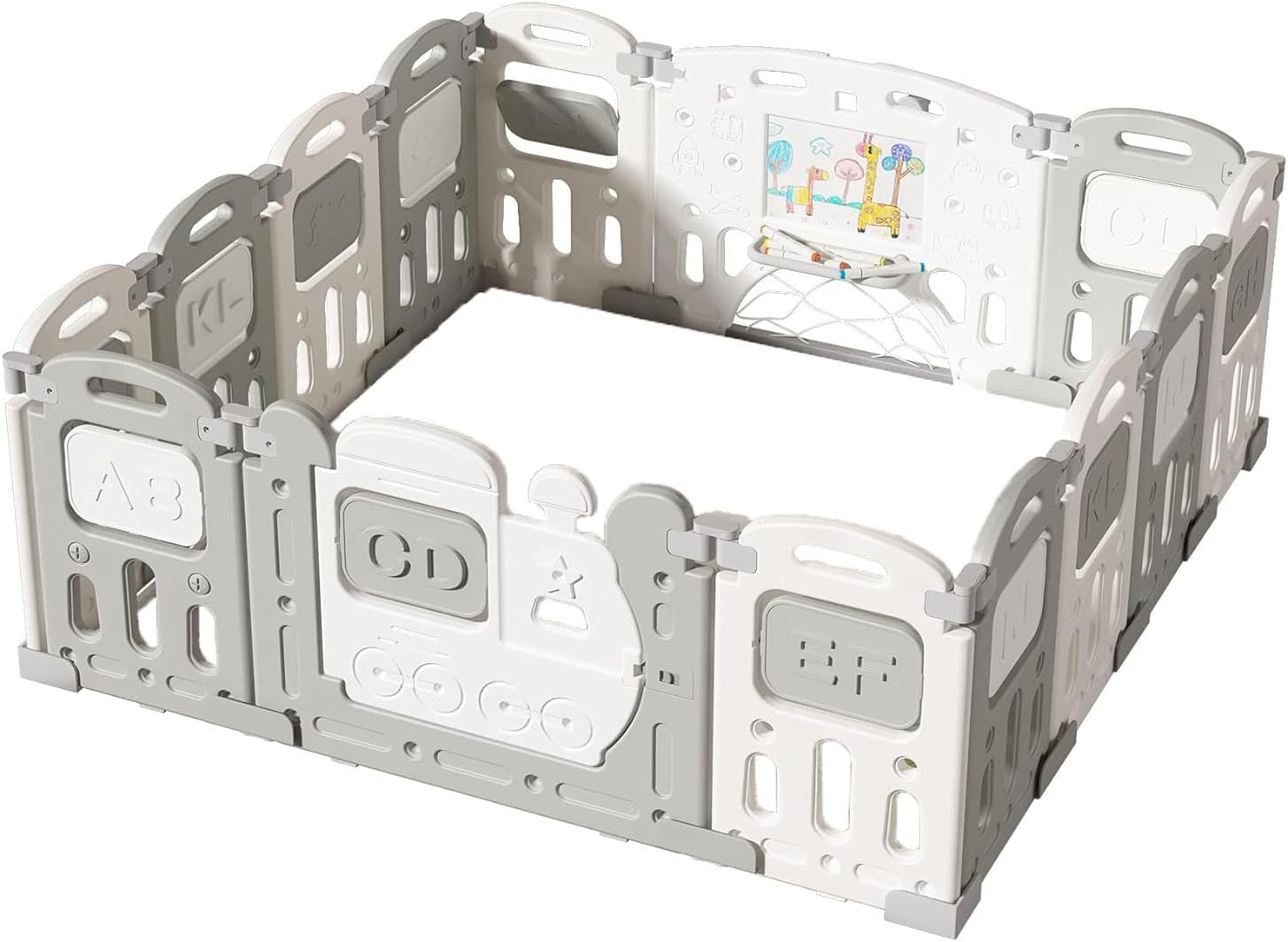 Amazon.com : UNICOO – Baby Playpen, Foldable Kids Fence Activity Center ...
