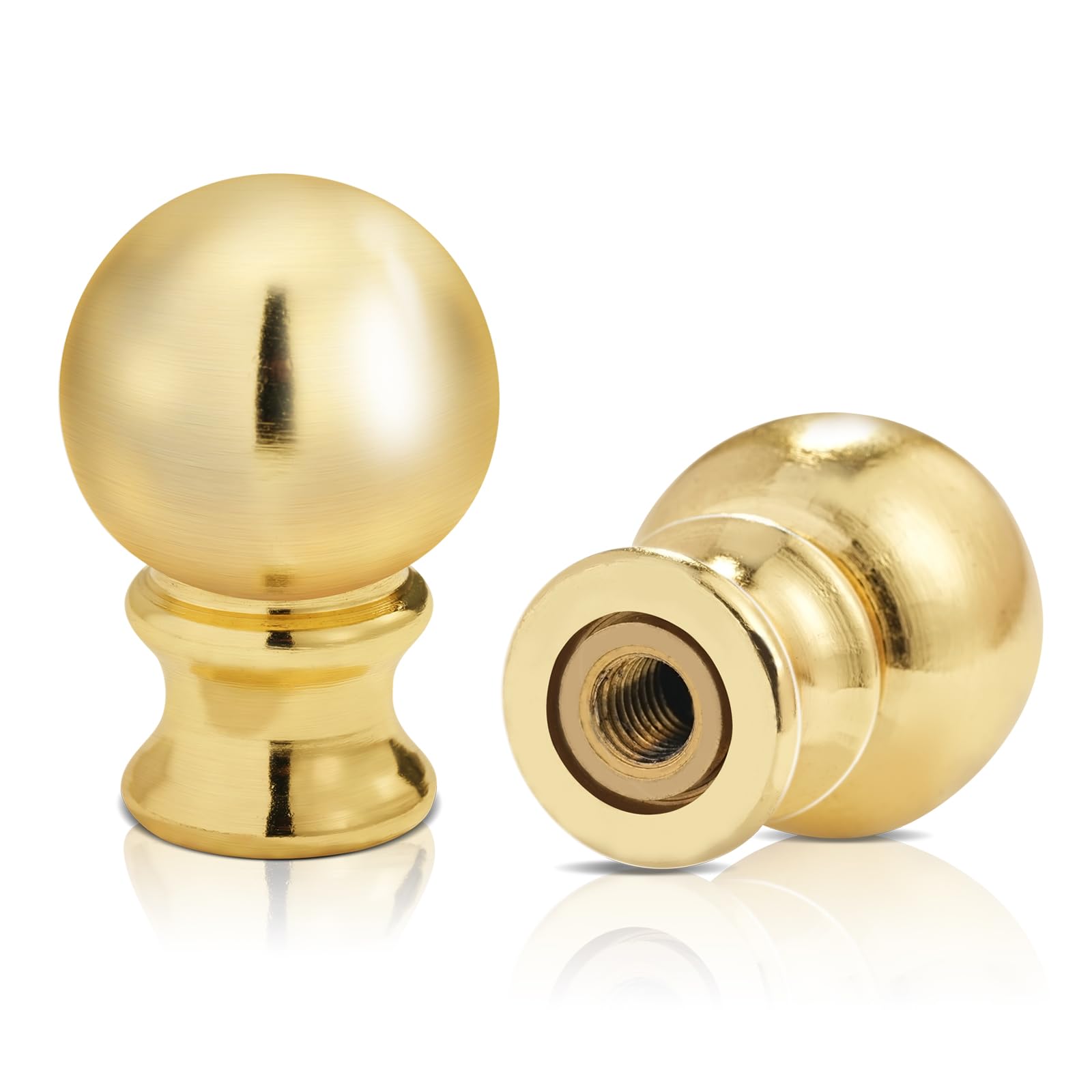 Ball Lamp Finial Cap Knob for Lamp Shade Top,Solid Lamp Finial Caps ...