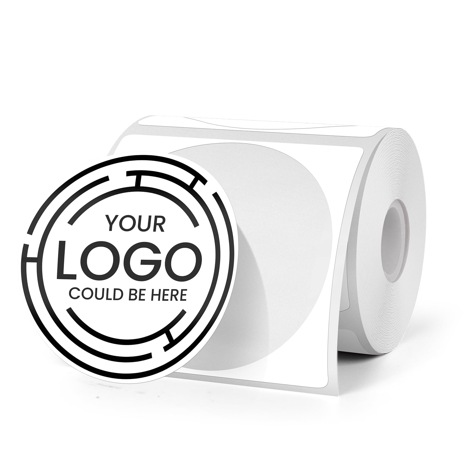 Amazon.com: YIKIADA White Thermal Labels 2 Inch Circle Vinyl Waterproof ...