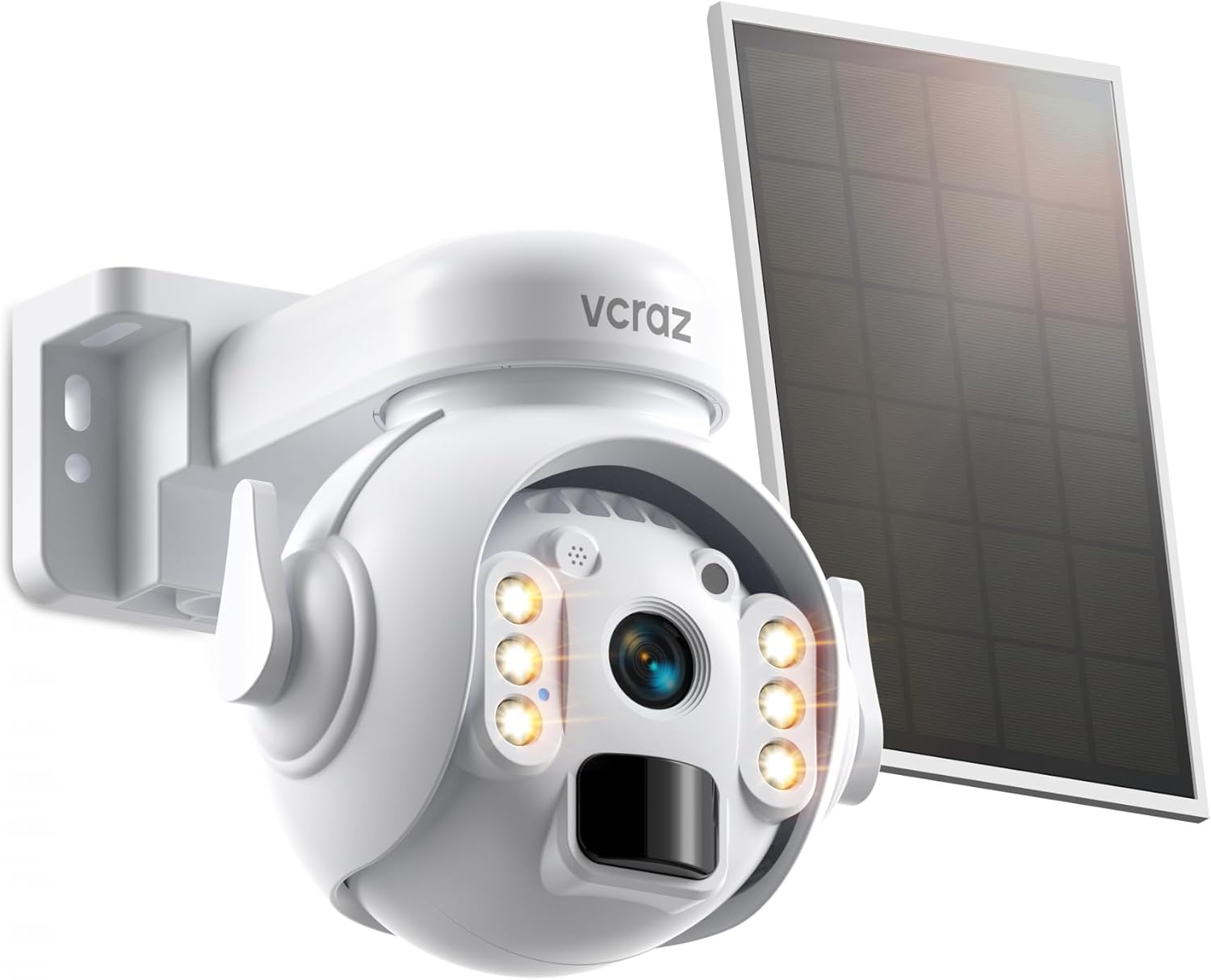 Amazon.com : vcraz Security Camera Wireless Outdoor, 360° View 2K Color Night Vision, Pan Tilt ...