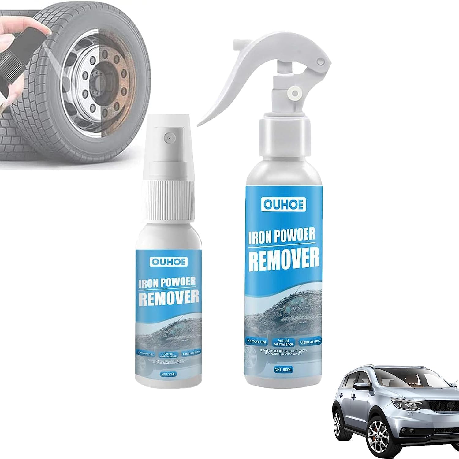 Amazon.com: OUHOE Iron Powder Remover, Automobile Rust Removal Spray ...