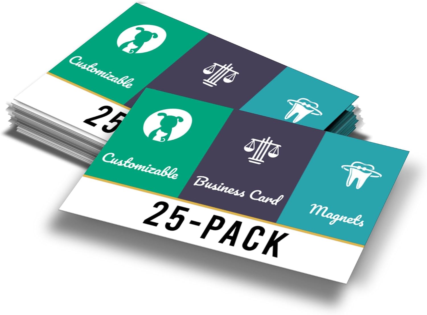 Amazon.com: Magnet Me Up Customizable Business Card Magnet Pack- 25 ...