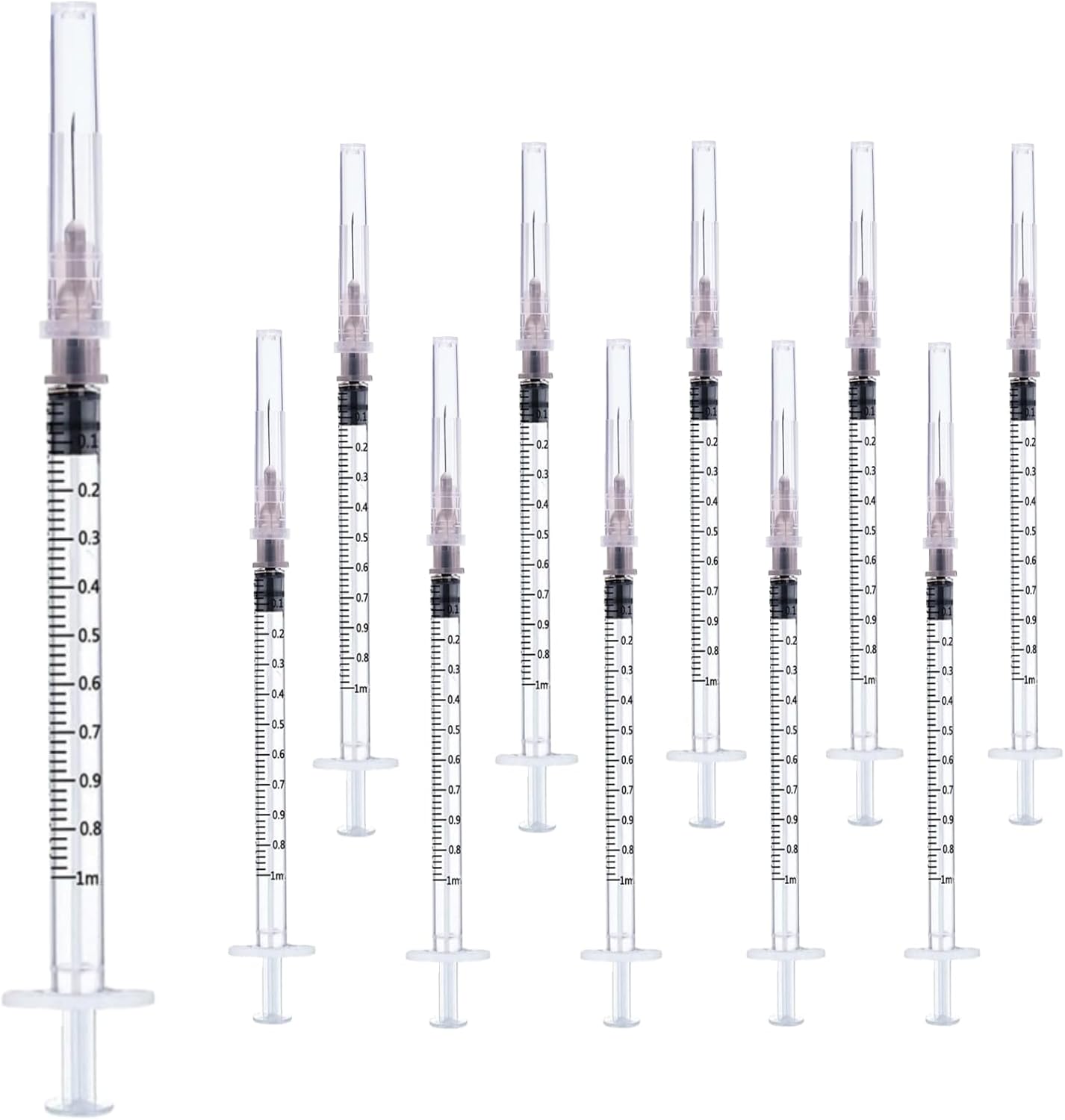 Amazon.com: 25 Pack 1ml 27Ga Lab Syringe Tools, Individually Packed ...