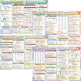 ・ブランド:お風呂の学校・製造元:BrightKids Inc,・製造元/メーカー部品番号:eibunpo002・改訂版、新しい中学文法のまとめ：ポスターは2021年の新学習指導要領を網羅し、中学1年生から3年生までの各学年ごとに重要な文法...