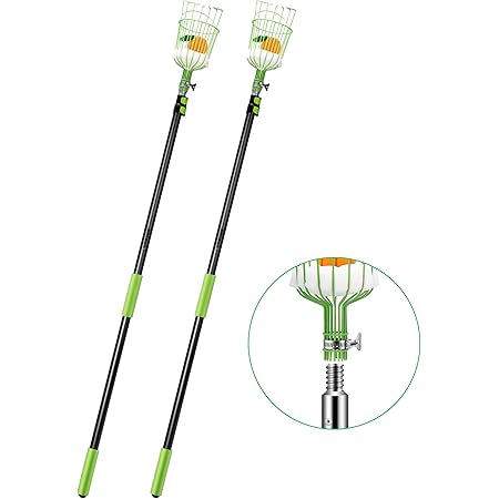 DonSail Pomelo Fruit Picker Pole Tool with Basket Telescoping Long ...
