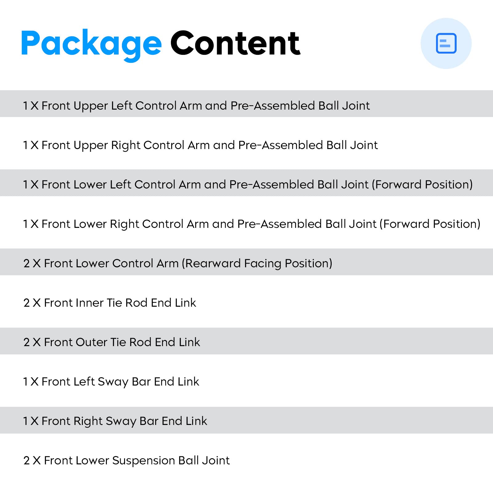 14PCS RWD Front Control Arms w/Ball Joints for Chrysler 300 Dodge ...