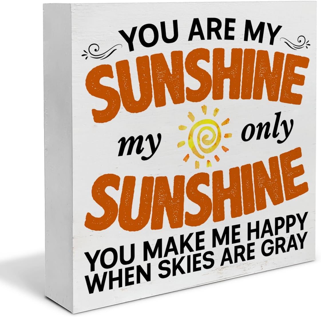 Amazon.com: Farmhouse Boho Sunshine Saying Wood Box Sign Art Desk Decor ...