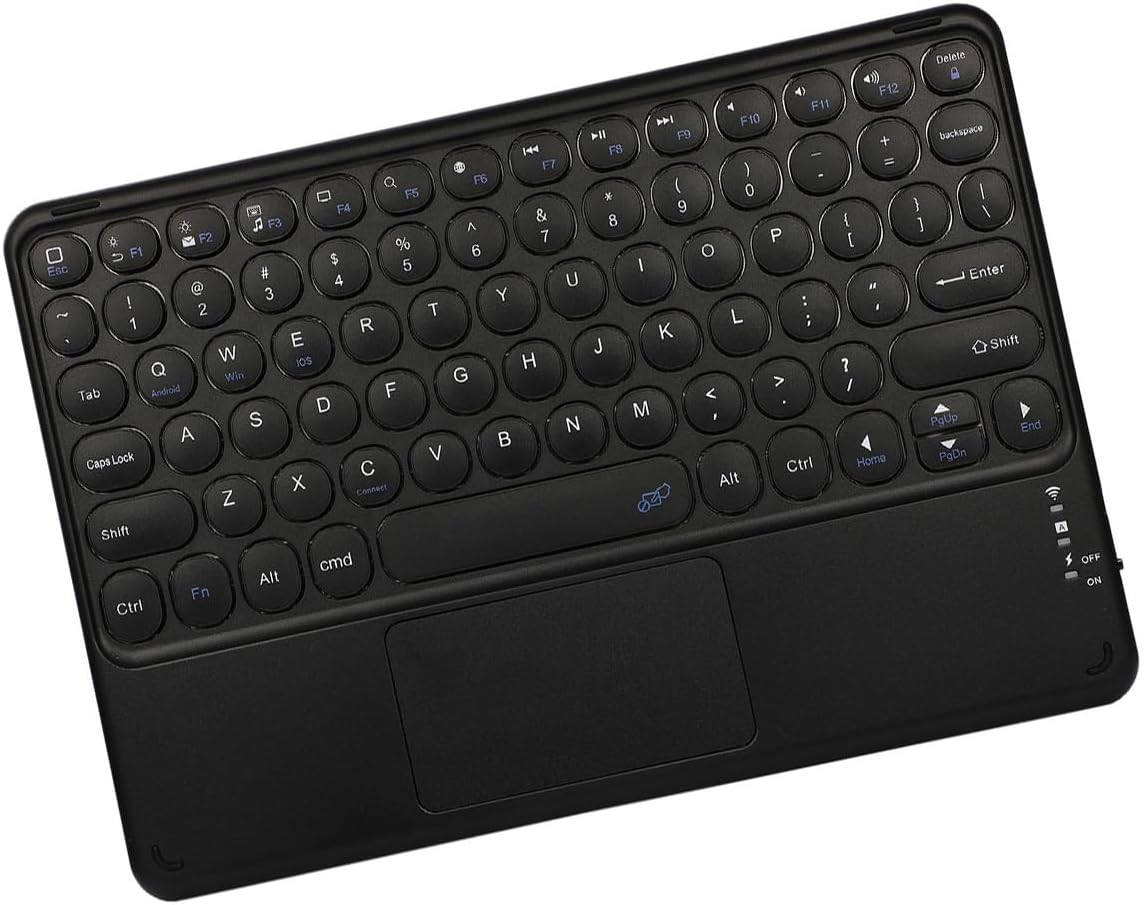 Amazon.co.jp: Bluetoothキーボード ipad タブレット用キーボード タッチパッド付き ワイヤレス iPhone、スマホ対応 type-c充電式 英語配列 薄型 軽量 ...