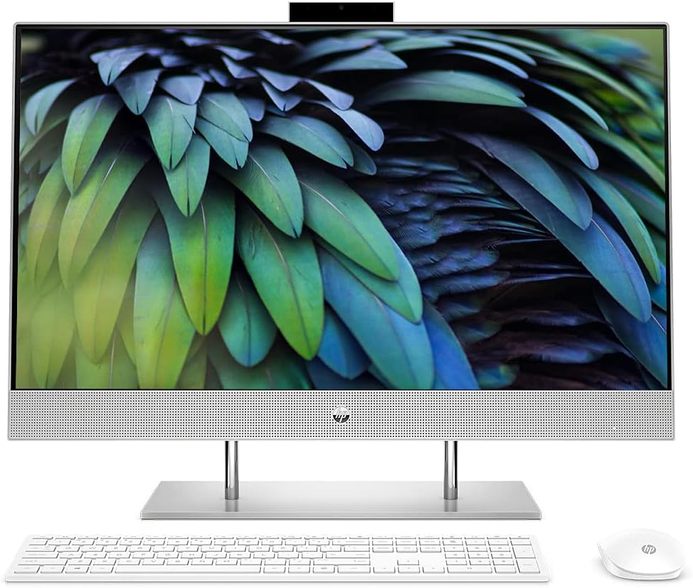 HP All in One 27-inches/68.6 cm FHD Desktop PC AMD 4th Gen Ryzen 5 ...