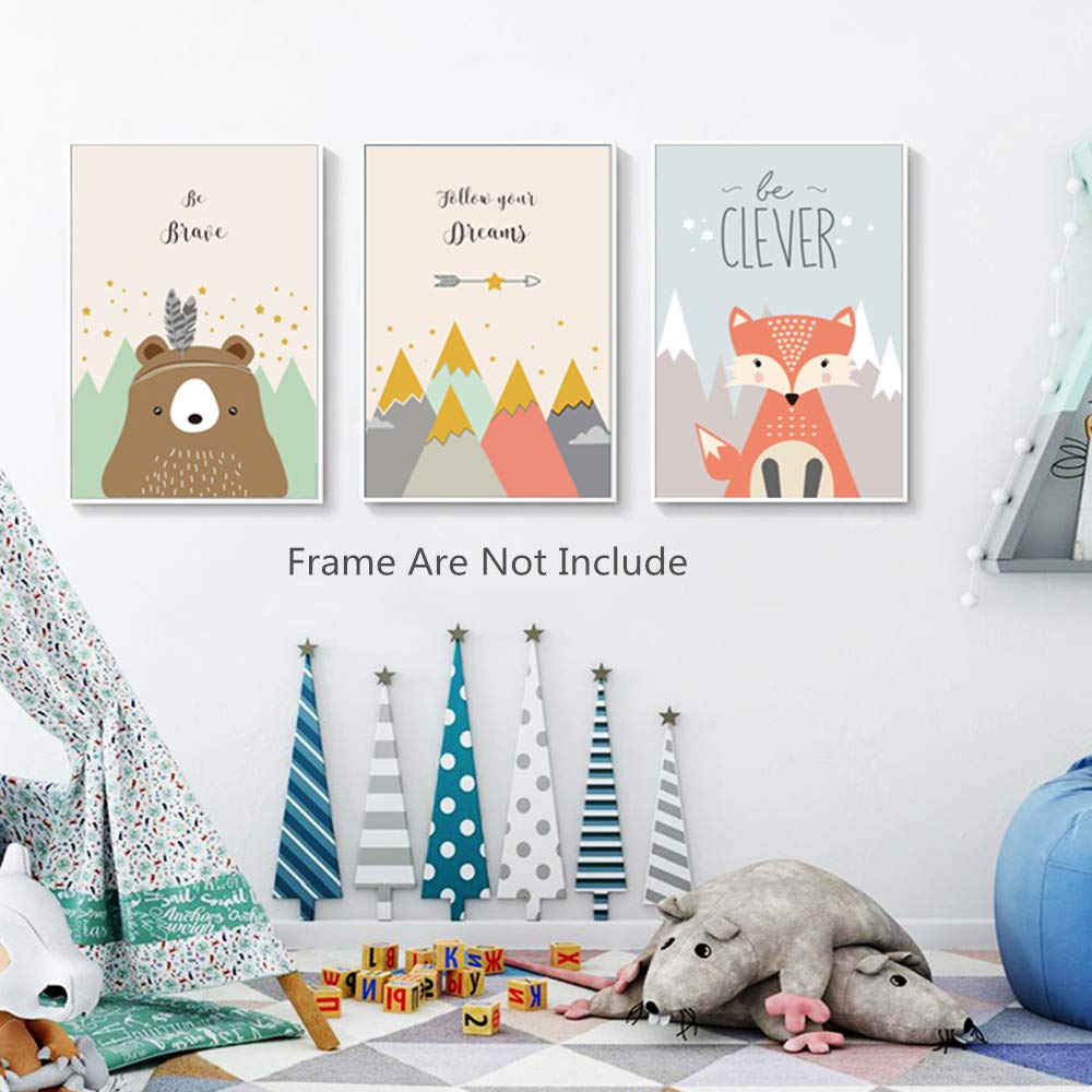 Baby Animal Motivational Posters Safari Animals Quotes Nursery Prints