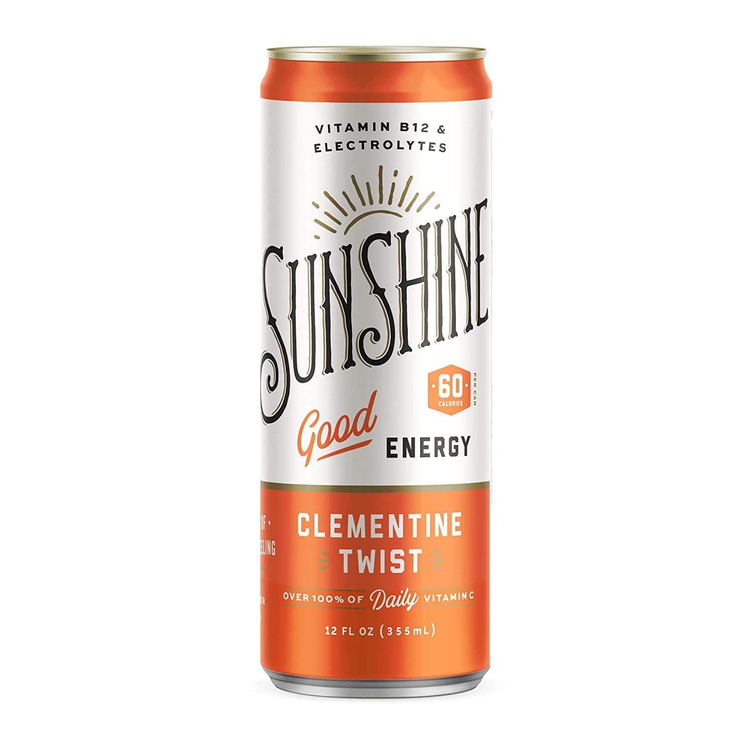 Buy Sunshine Sparkling Energy Drink, Clementine Twist, C, Electrolytes ...