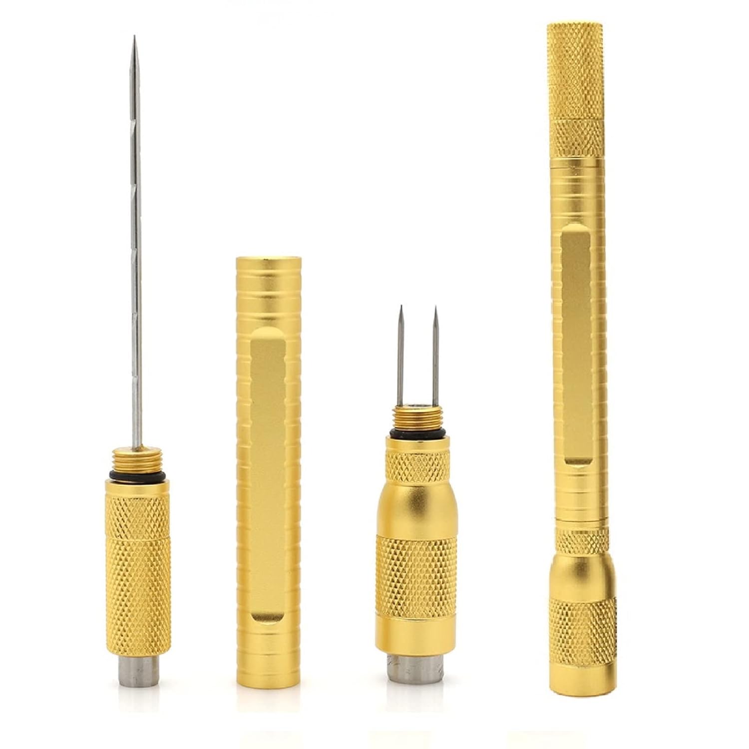 Amazon.com: Gold Cigar Punches 2 Size Draw Enhancer Twin Nubber Sharp ...