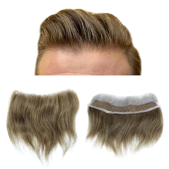 Amazon.com : French Lace Front Mens Frontal Hairpiece for Receding ...