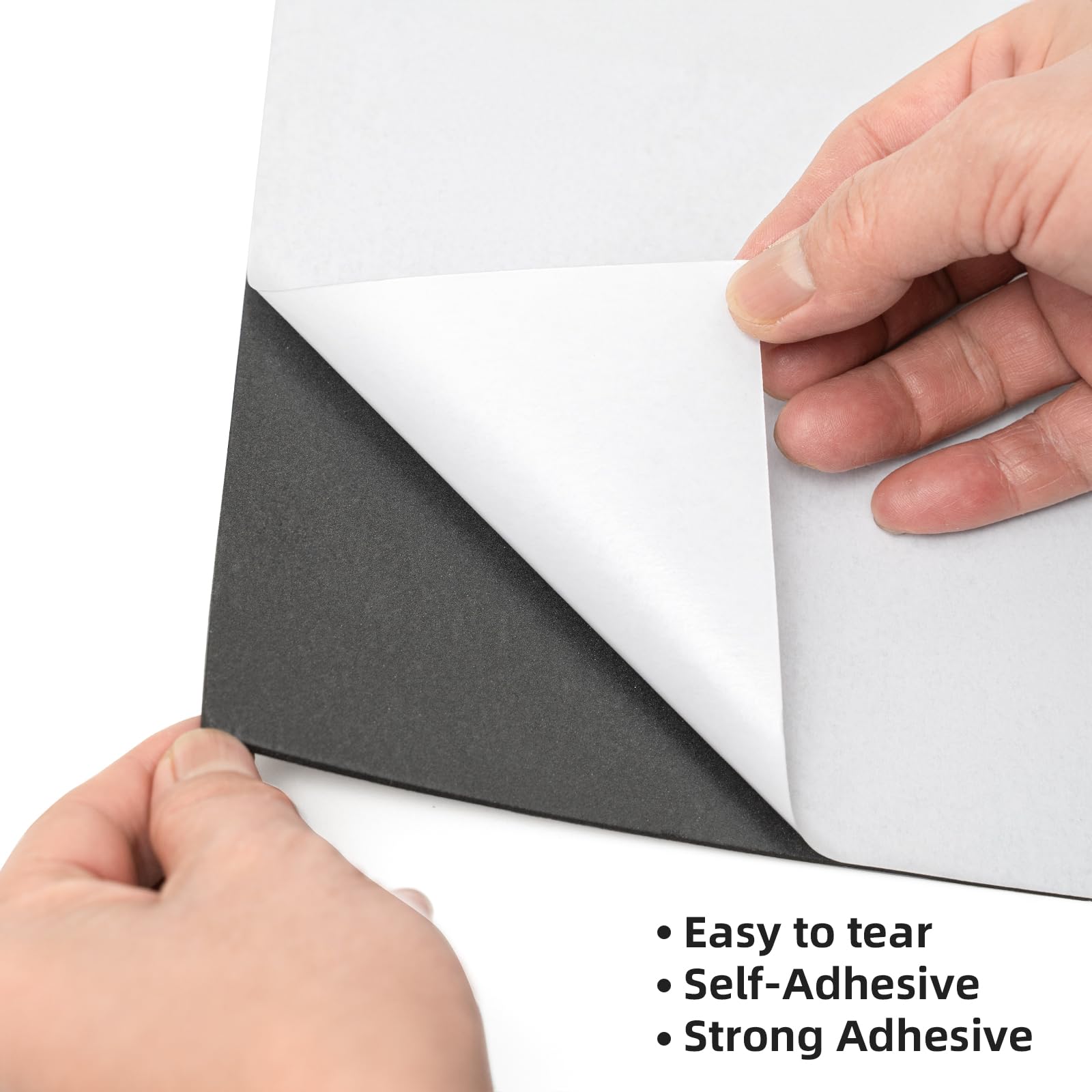 Snapklik.com : 20-Pack Self Adhesive Foam Sheets, Black 2mm Sticky Eva ...