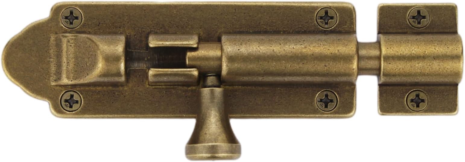 Deltana 3BBU19 Solid Brass 3-Inch Barrel Bolt - Door Dead Bolts ...