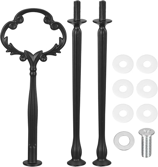 Amazon.com | uxcell 1 Set 3-Tier Cupcake Stand Hardware Handles, Zinc ...