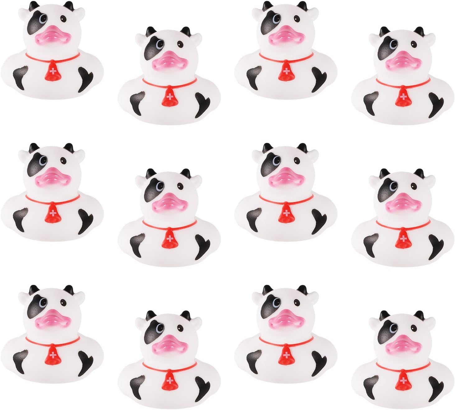 Amazon.com: 12pcs Mini Cow Rubber Duck, Small Cowboy Rubber Duck Funny ...