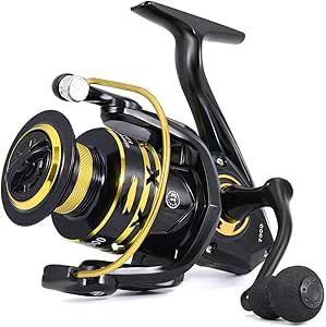 Amazon.com : Spinning Fishing Reel High Strength Aluminum Spool Max ...