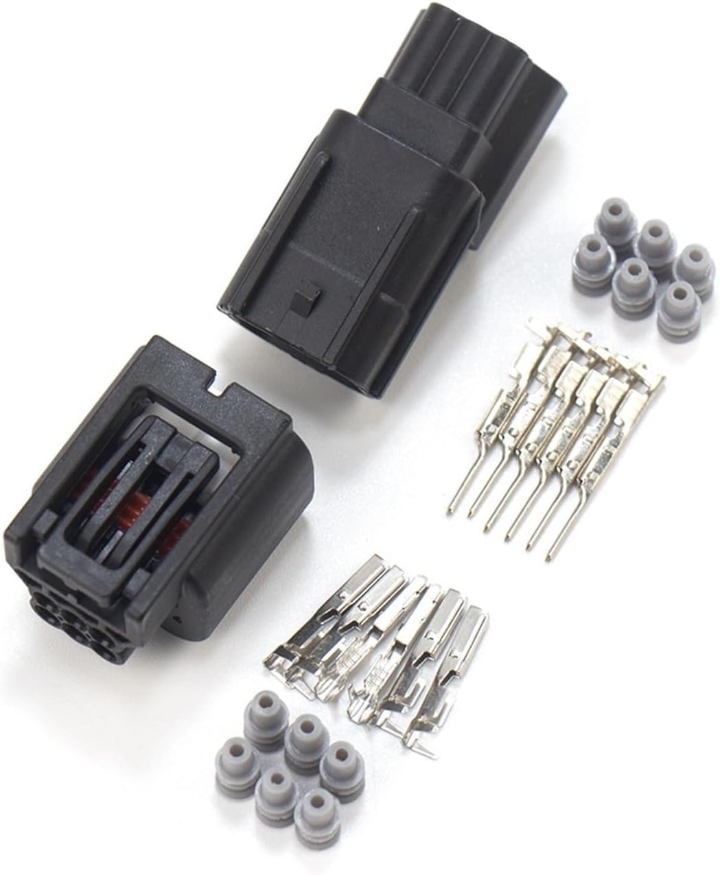 Amazon.co.jp: 6ピン0.6シール防水電線コネクタ7282-2764-30 7283-2764-30車の逆レーダーソケットと日産トヨタと互換性 (Color : J 6P ...