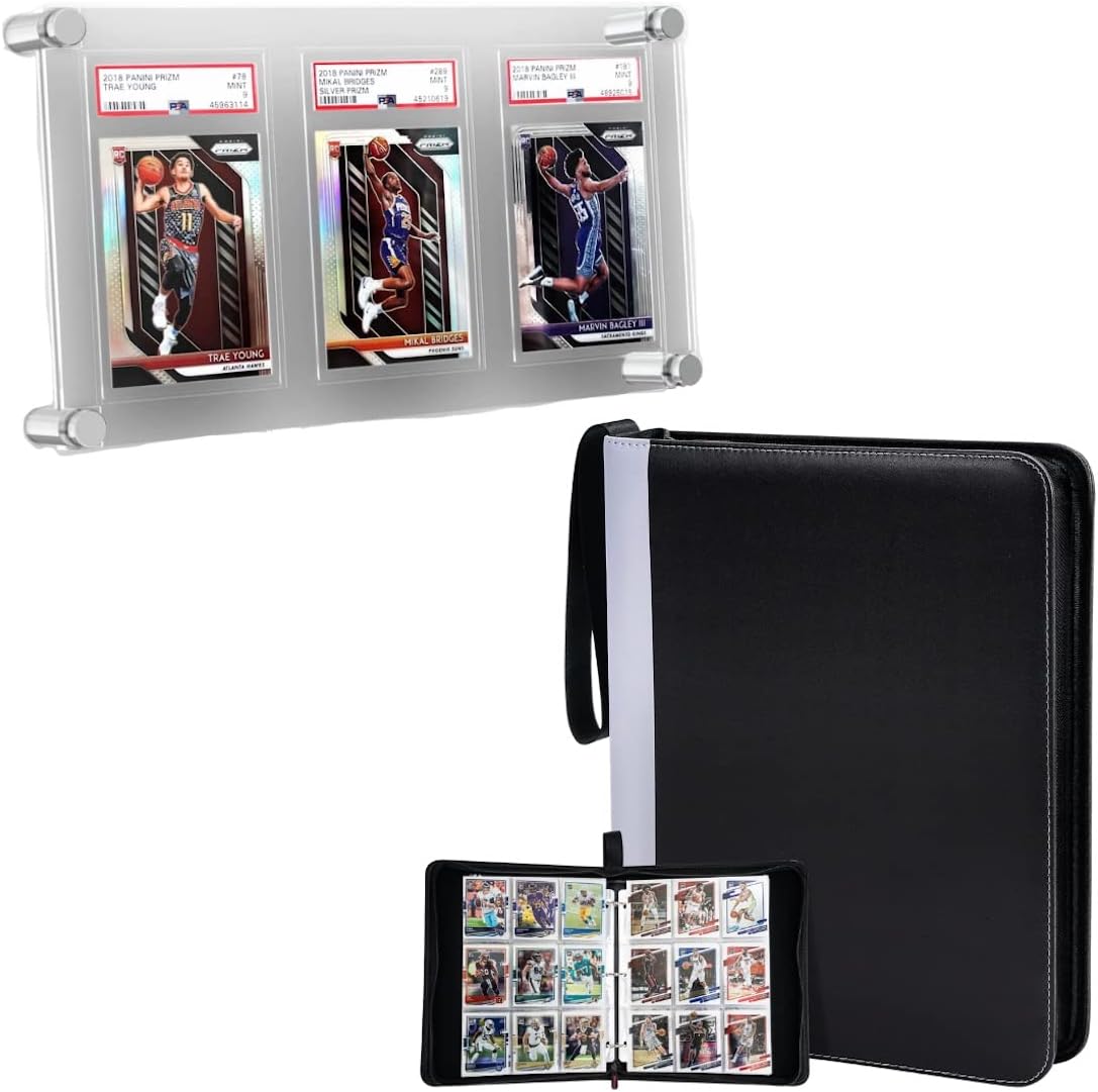 Amazon.com: PREZA Trading Card Binder and Display - Display Trading and ...