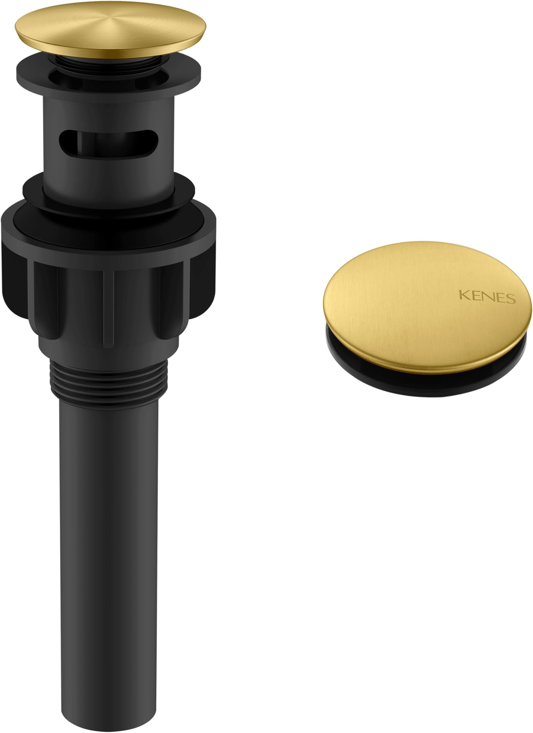 Amazon.com: Pop Up Drain Stopper with Overflow, Bathroom Vanity Vessel ...