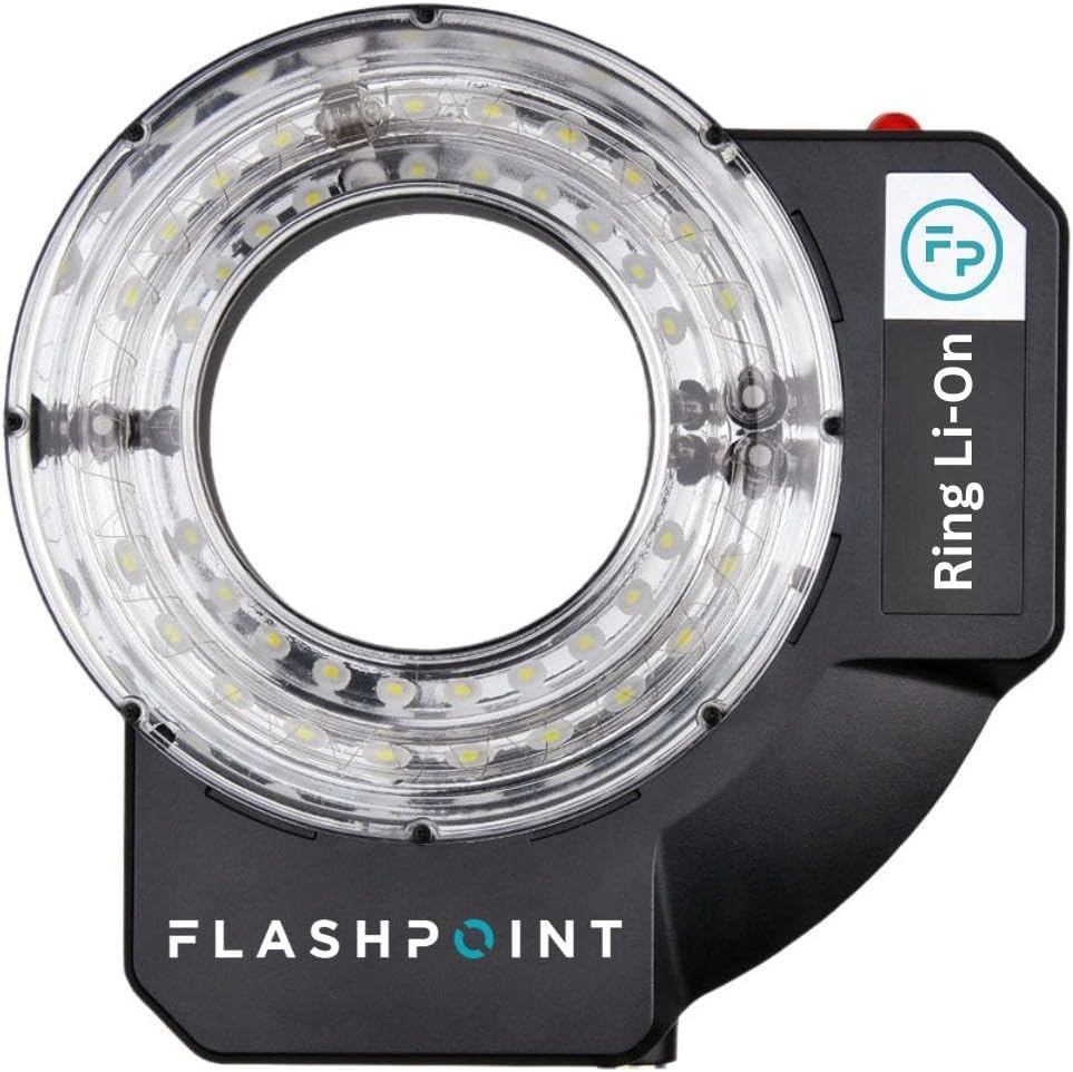 Amazon.com : Flashpoint RF-400 Ring Li-On 400ws Ringflash with Battery ...