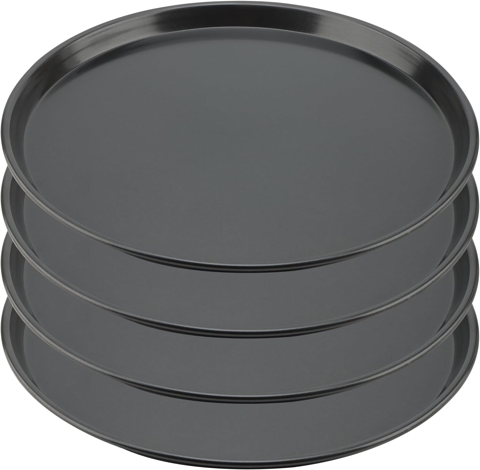 ZEONHEI 4 Pack 12 Inch Non Stick Pizza Tray, Round Pizza Baking Pan for ...
