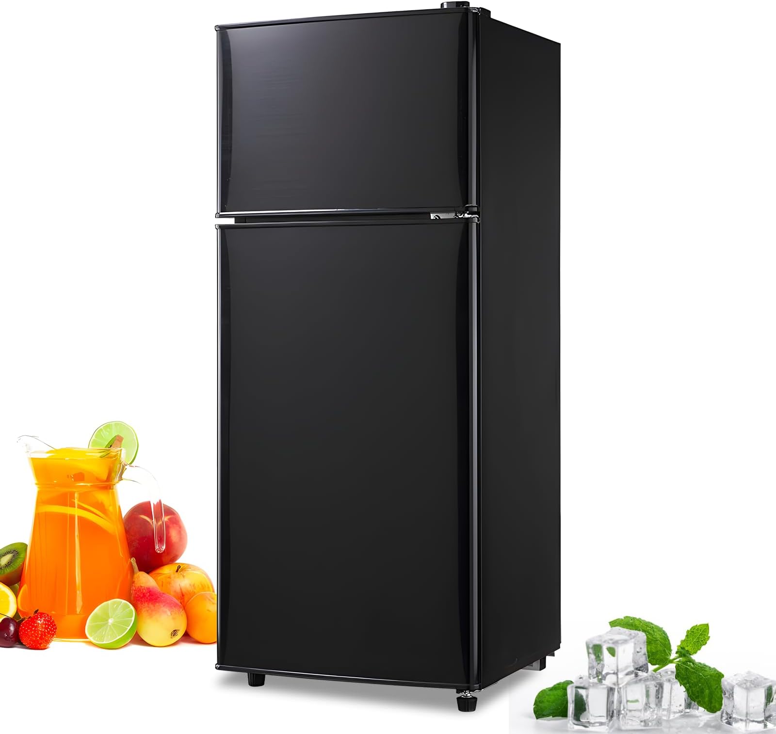 Amazon.com: EUASOO FLS-80-BLACK 3.5Cu.Ft Compact, Small Refrigerator ...
