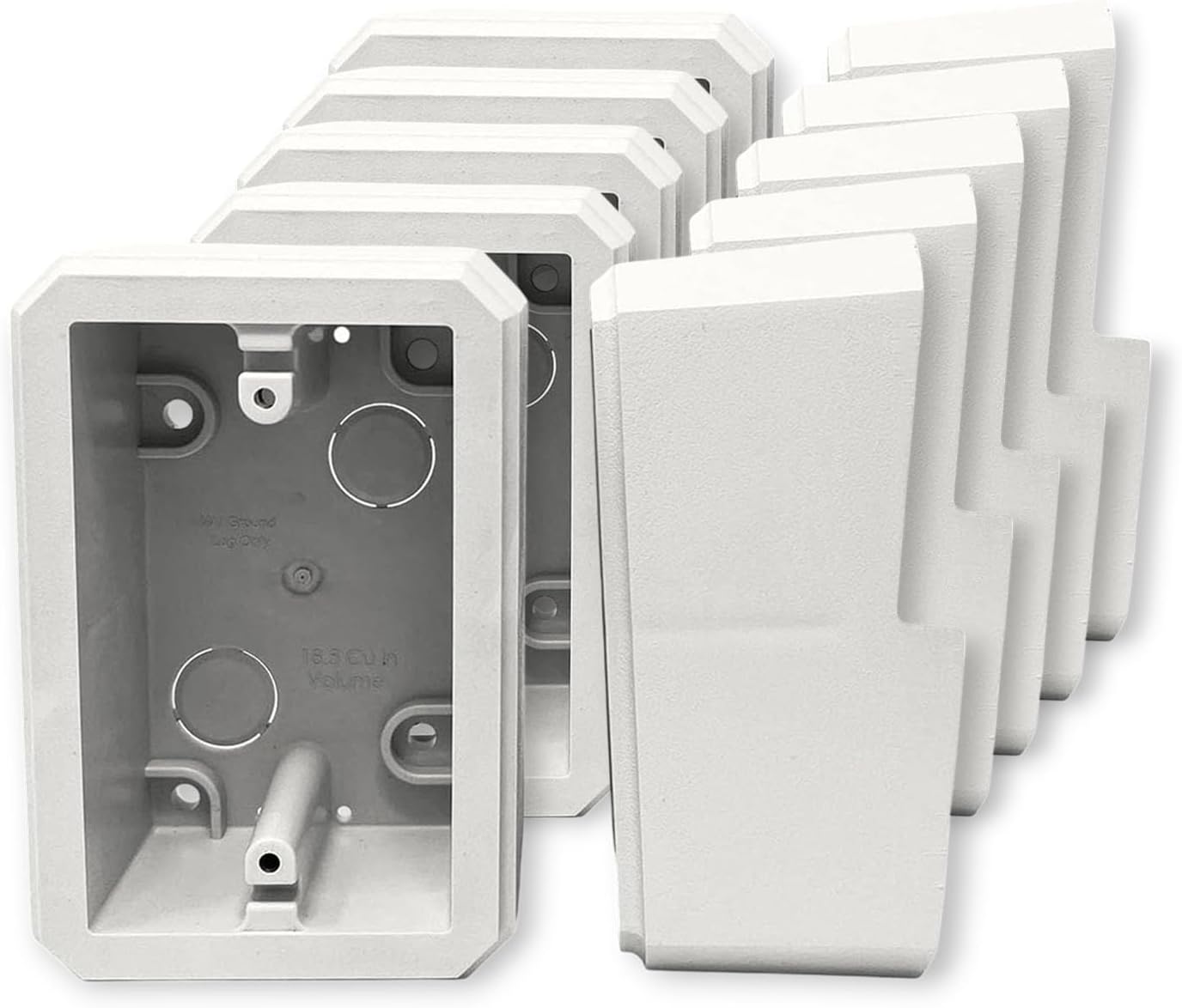 iMBAPrice FS8141-5 (5-Pack) 1-Gang Non-Metallic Weatherproof FS Outlet ...