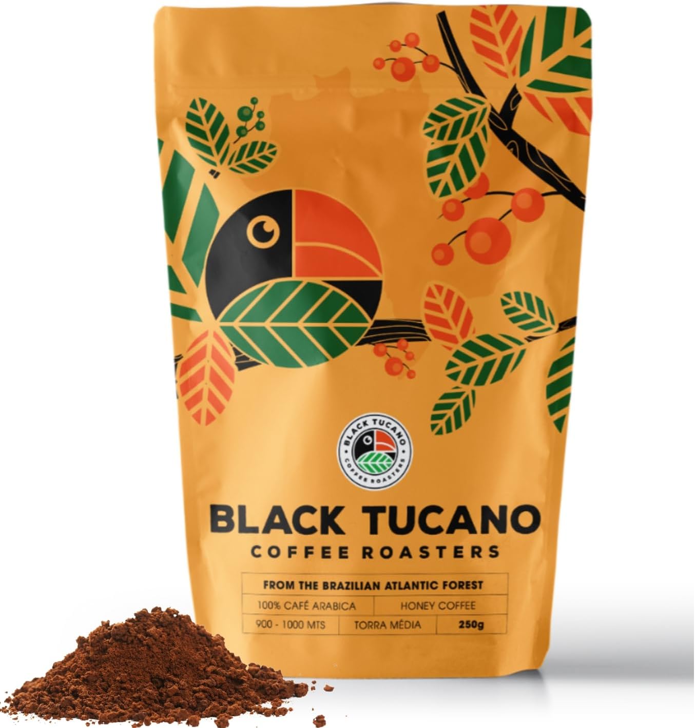 Amazon.com : Black Tucano Specialty Coffee - Brazilian Ground Medium ...