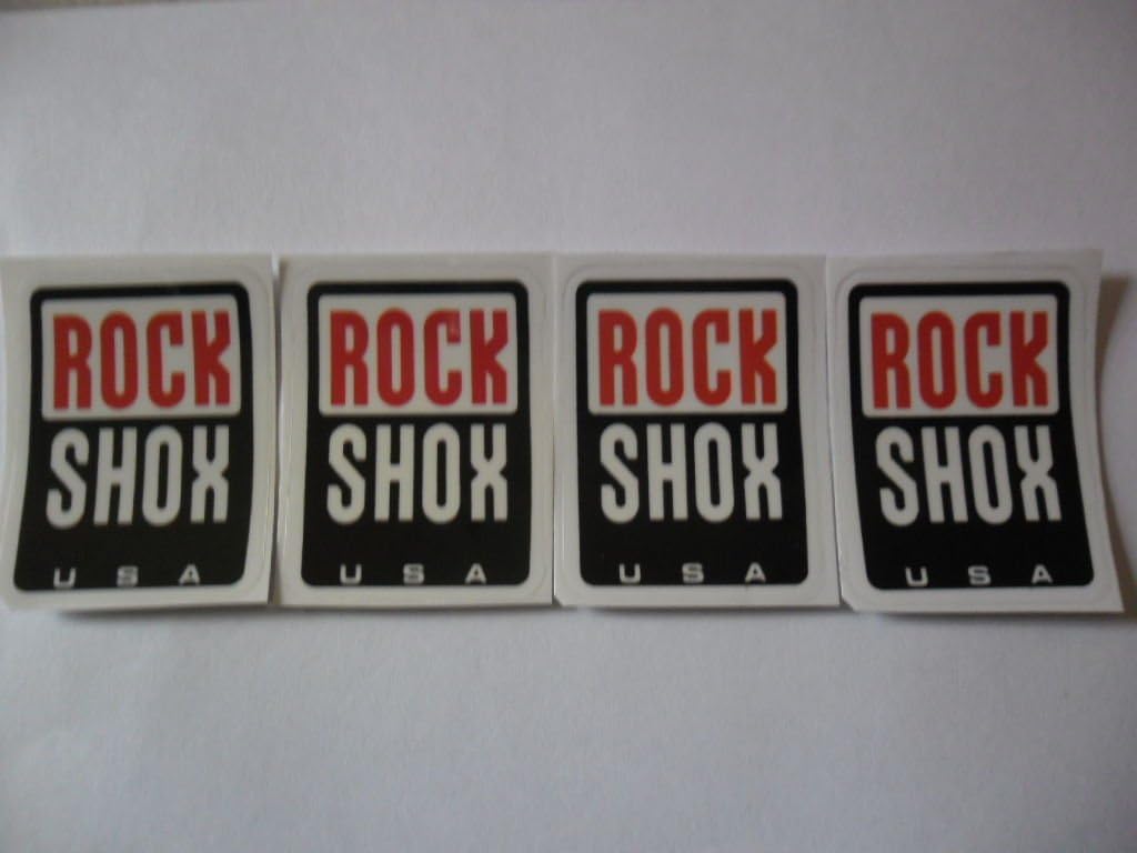 Amazon.com: ROCKSHOX USA 1.75" X 1.5" die cut sticker red & white on ...