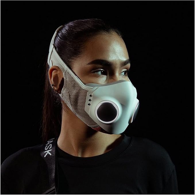 High Tech Face Mask with Headphones and Led Lights, Cyberpunk Face ...