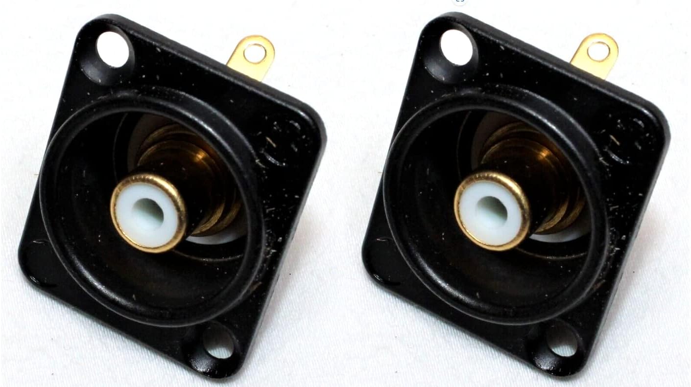 Amazon.com: (2) Two Original NEUTRIK NF2D-B-9 RCA Panel Mount Jack ...