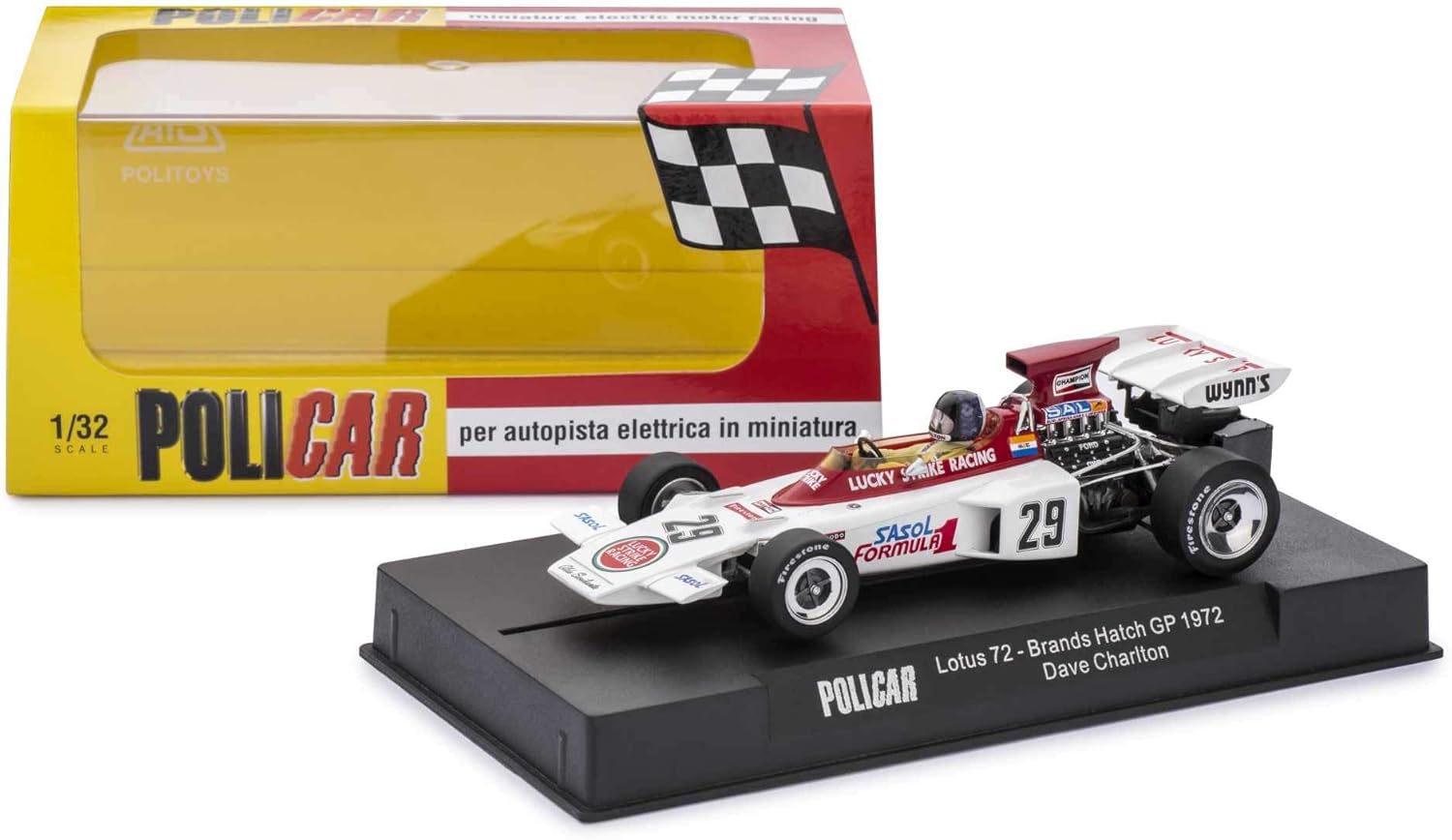 Amazon.com: Policar CAR02E Lotus 72, Lucky Strike Racing Brands Hatch ...