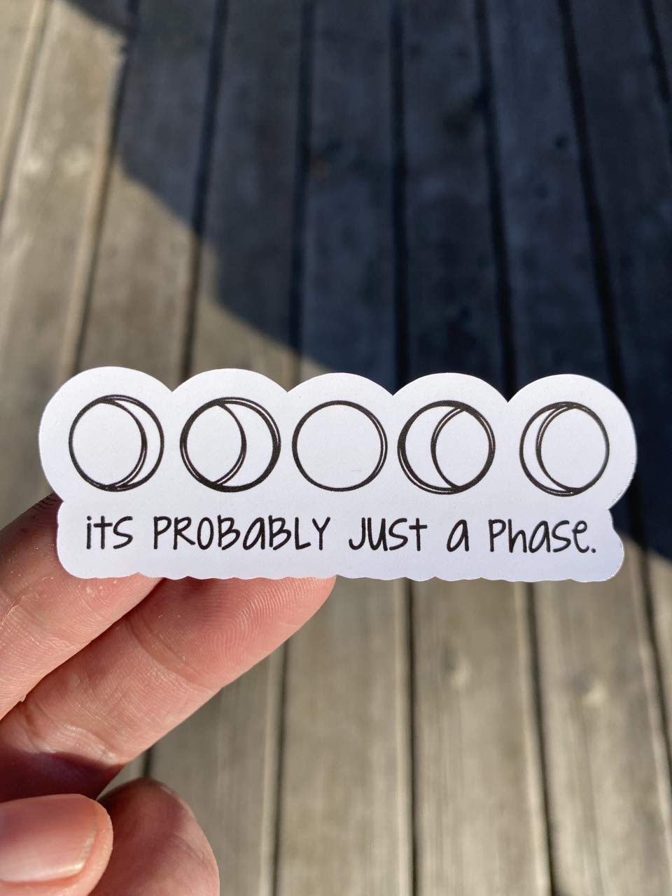 Amazon.com: Its Probably Just A Phase Sticker, Laptop Sticker, Water ...