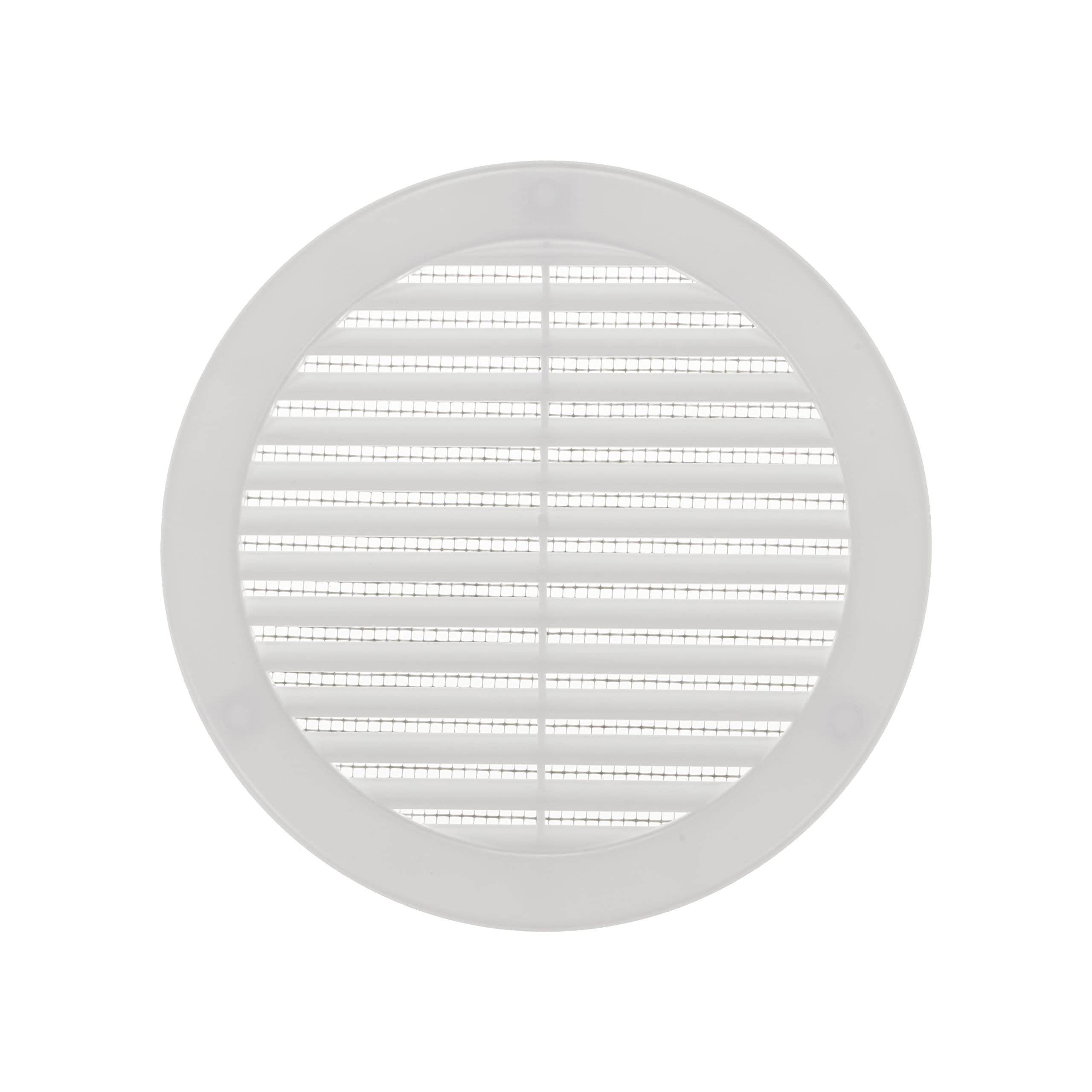Vent Systems 6'' Inch White Soffit Vent Cover - Round Air Vent Louver ...