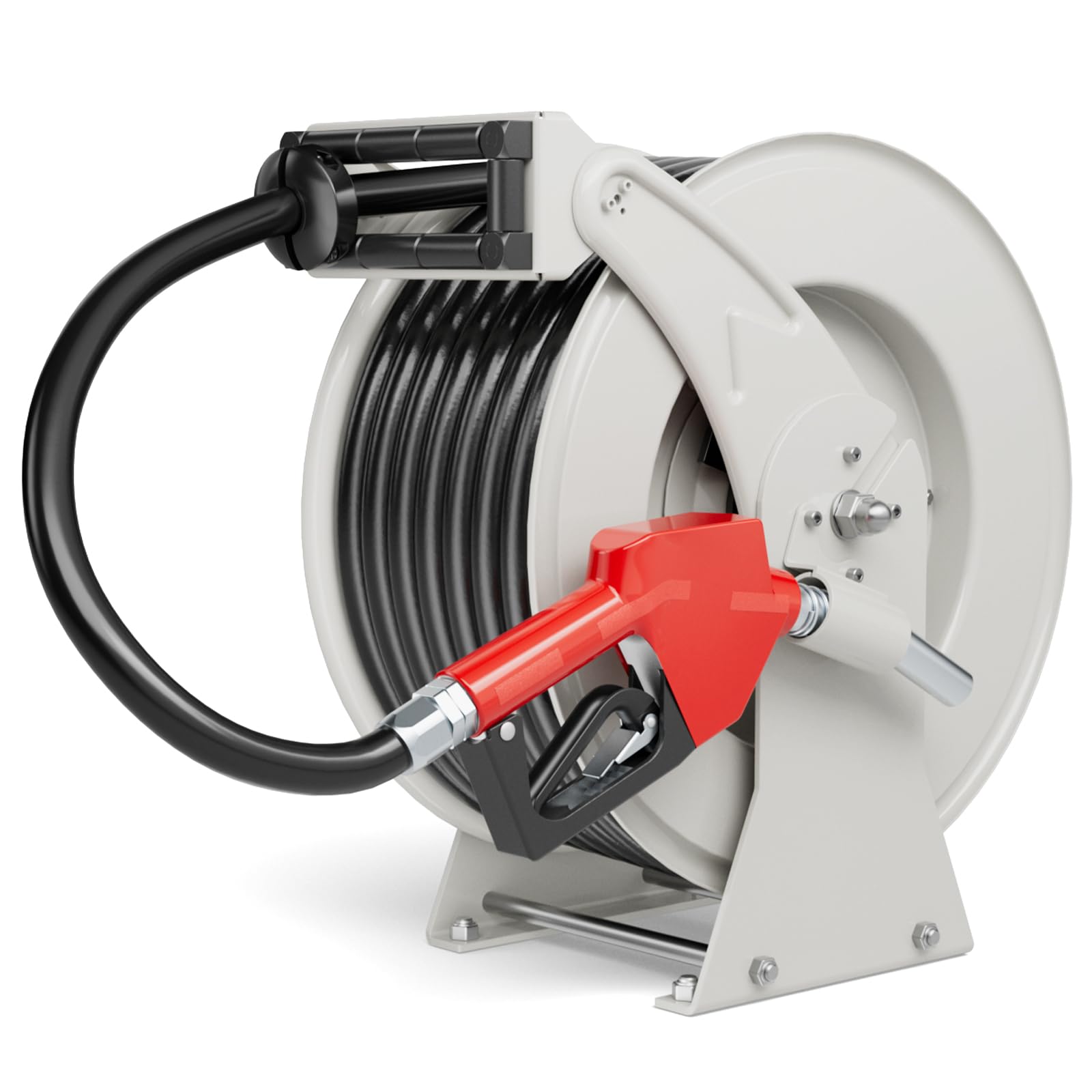 Snapklik.com : Retractable Fuel Hose Reel, 3/4 In 66 Ft Rubber Hose ...
