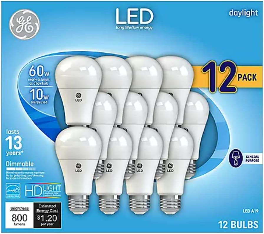 GE Daylight 100 Watt Replacement LED Light Bulbs, General Purpose ...