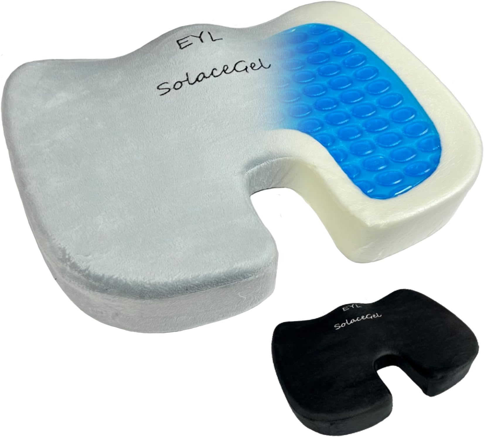 Amazon.com: SolaceGel Enhanced Cooling Gel Cushion With Memory Foam ...
