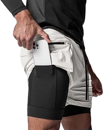 Shorts Deportivos Hombre 2 en 1,Short con Licra Hombre,Short 2 en 1 ...