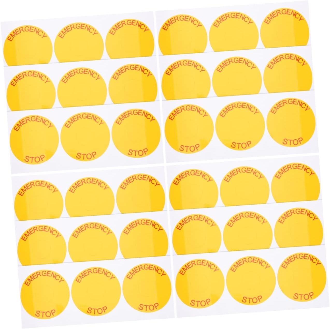 Amazon.com: VILLFUL 40 Pcs Sticker Labels Emergency Stop Stickers ...