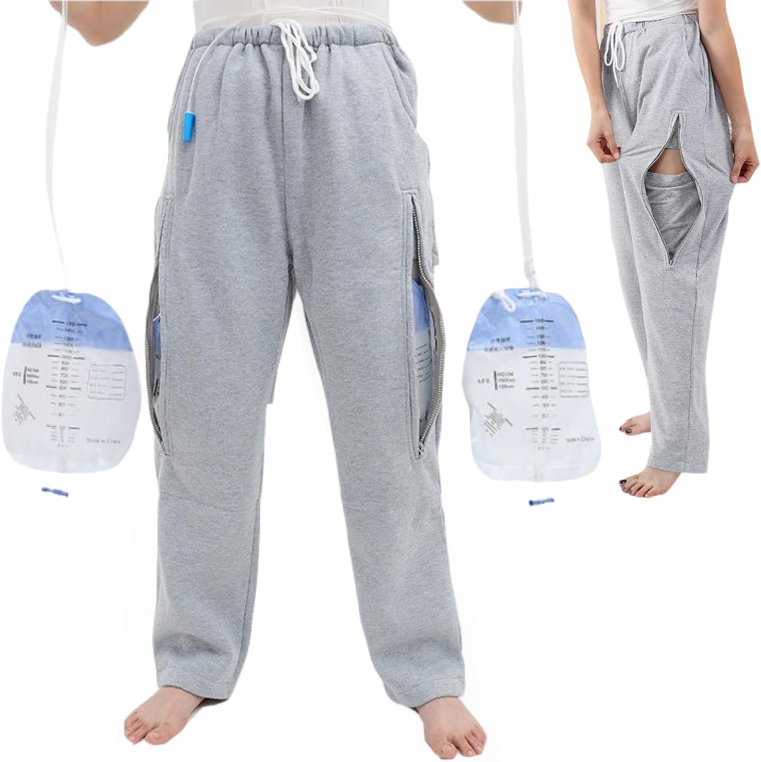 Amazon.com: Catheter Leg Bag Pants for Men/Women, Urine Bag Holder ...