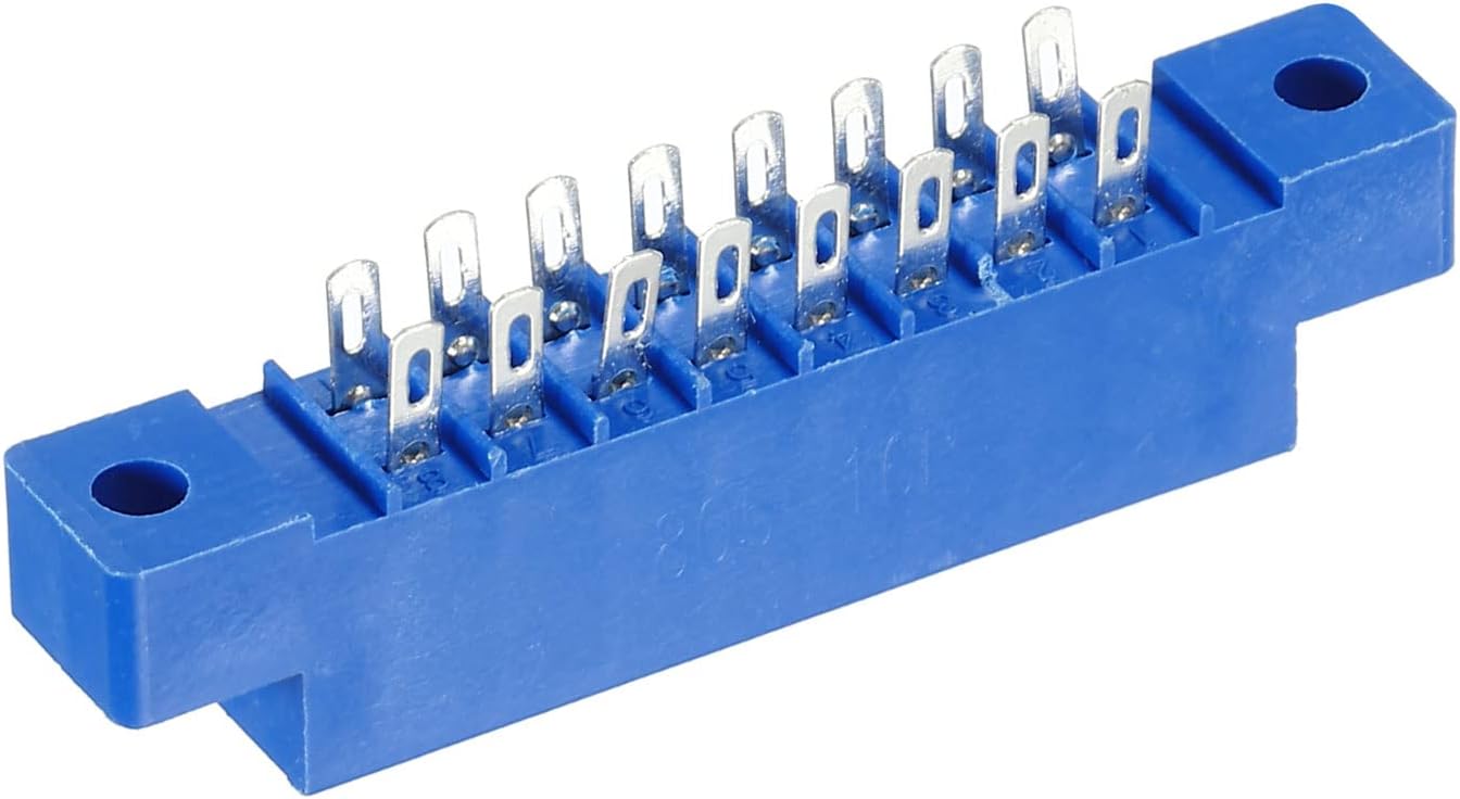 Amazon.co.jp: uxcell エッジカードコネクター 金メッキ製造 ブルー PCBゴールドフィンガーボード スロットワイヤータイプ ...