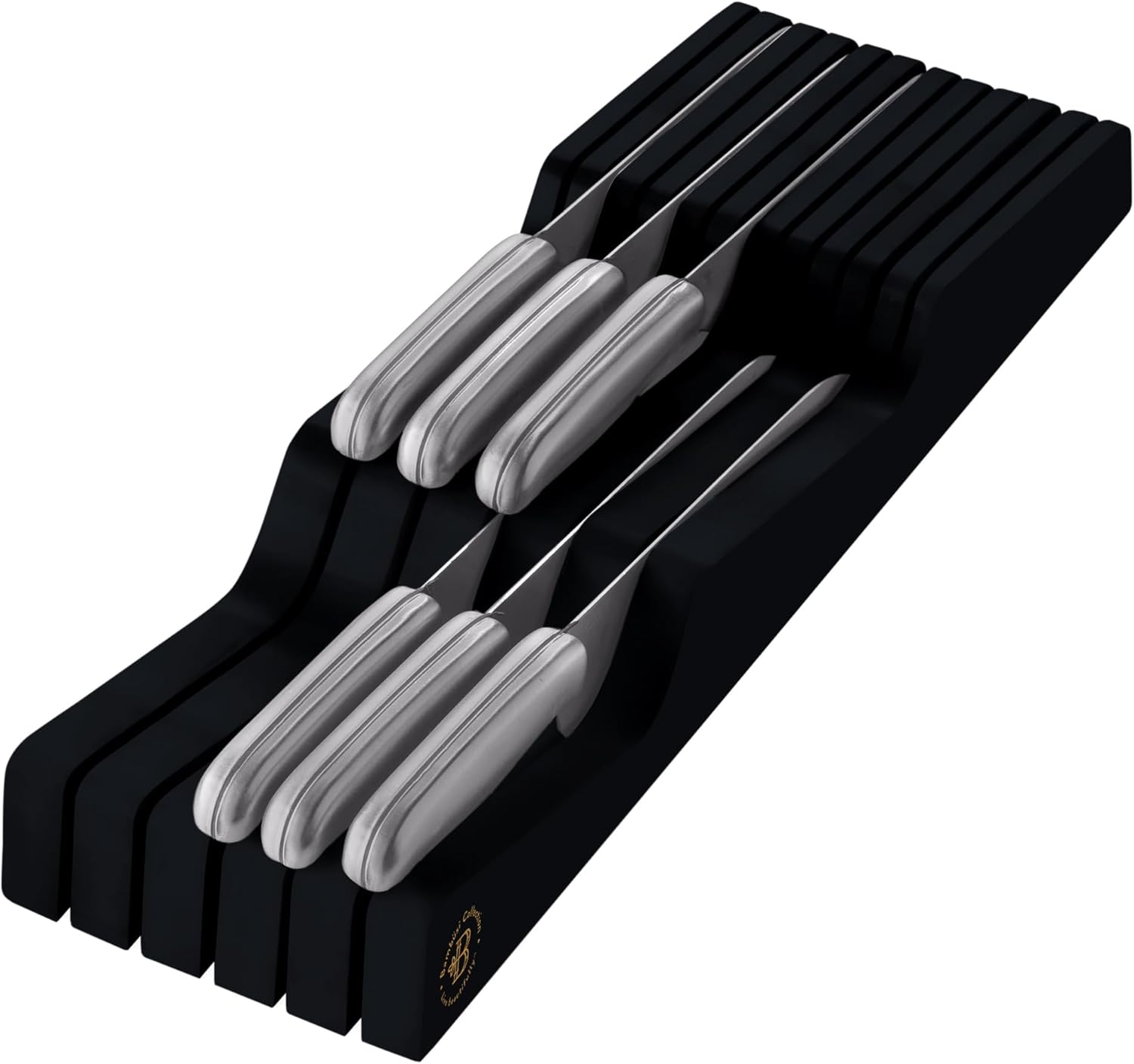 Amazon.com: In-Drawer Knife Block - Bamboo Knife Drawer Organizer for ...