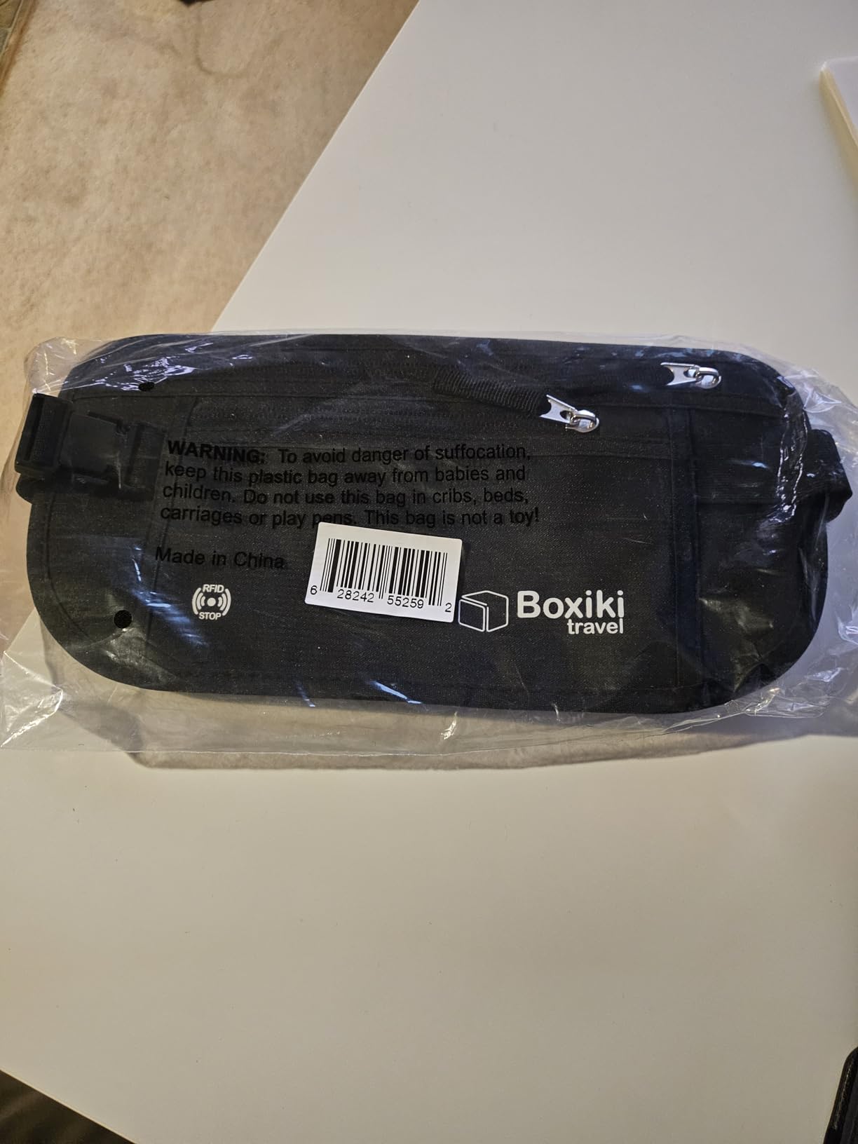 Boxiki Travel Beige Money Belt with RFID Sleeves Set - Secure Travel ...